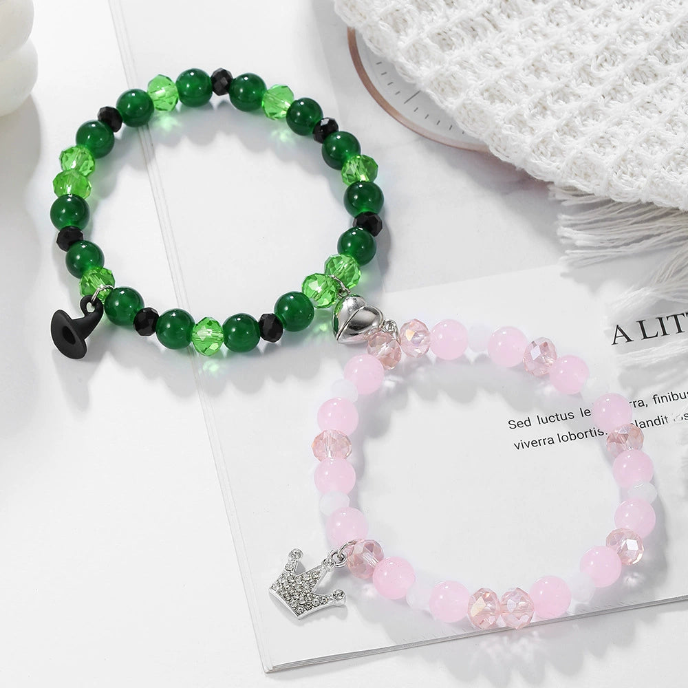 Alloy Beaded Geometric Style Diamond Treated Magic Bad Witch Friendshi ...