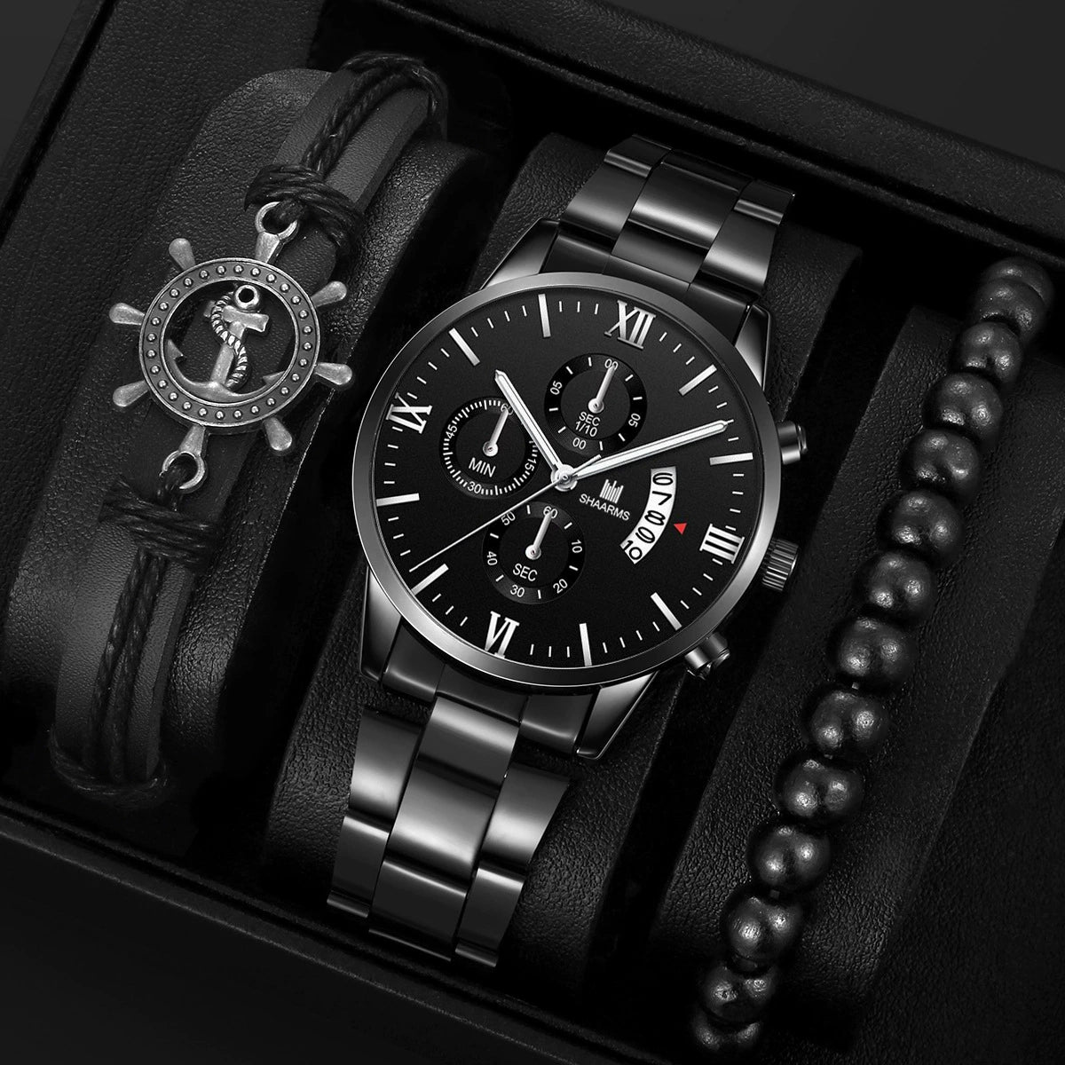 Alloy Men's Business Style Round Dial Quartz Watch – GoodDiy