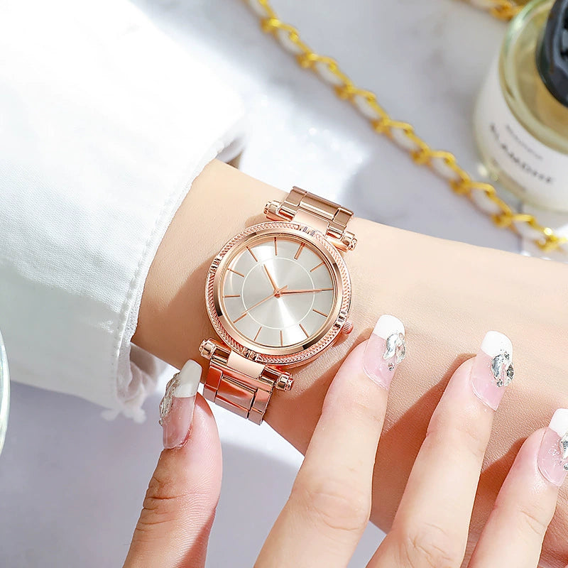 Casual Universal Quartz Watch With Alloy Case Iron Band And Round Dial ...