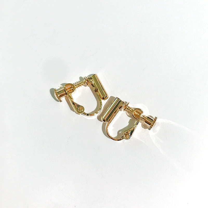 Copper Electroplated Female Adjustable Spiral Ear Clip And Ear Stud ...
