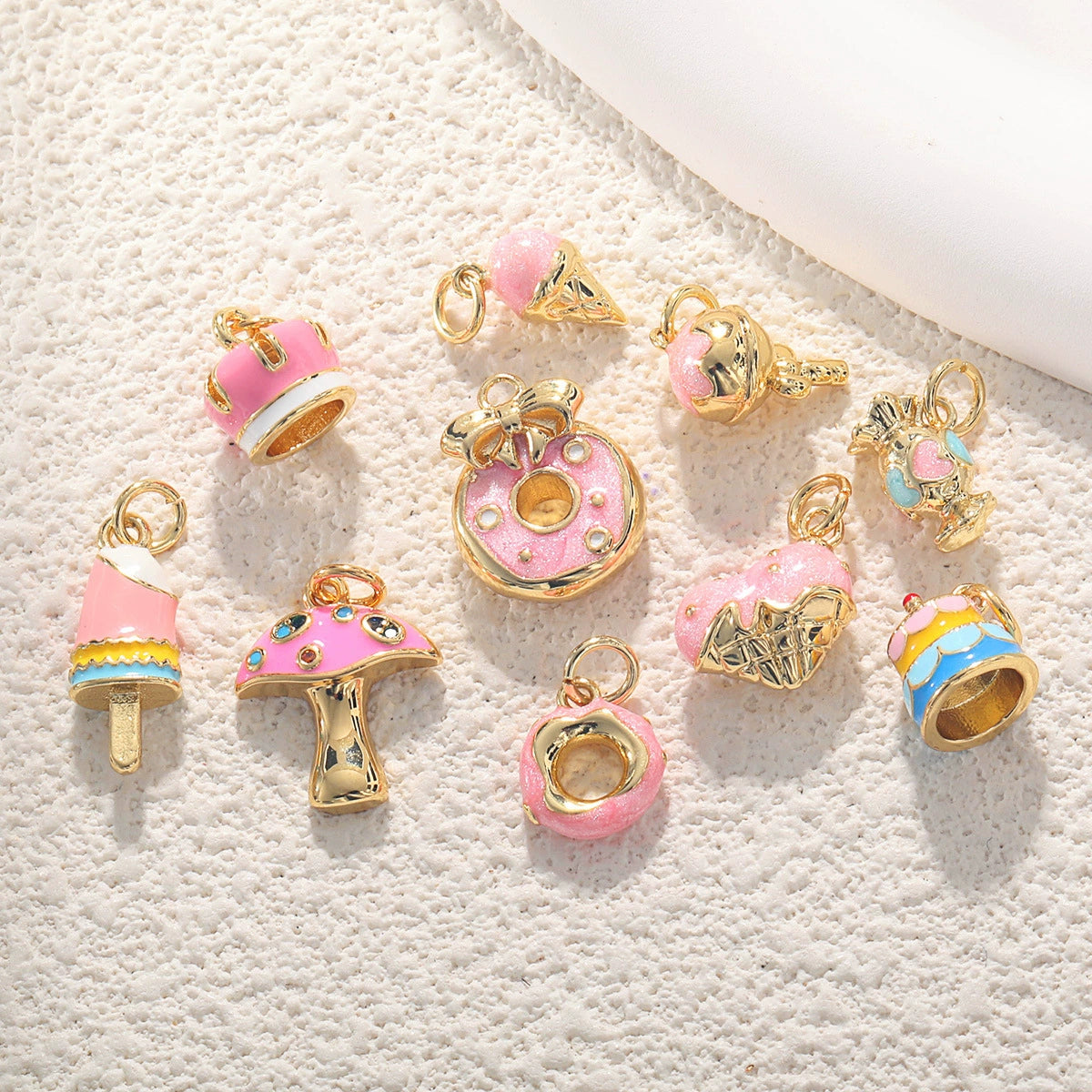 Copper Jewelry Accessories Pendant Exquisite Oil Dripping Candy Cake D ...