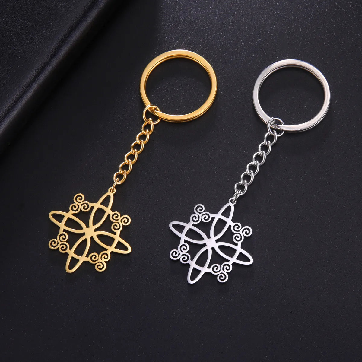 Elegant Lady Witches Knot Stainless Steel Women'S Bag Pendant Keychain ...