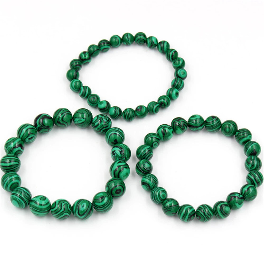 Fashion Wild Malachite Bracelet Mixed Material Electroplating – GoodDiy