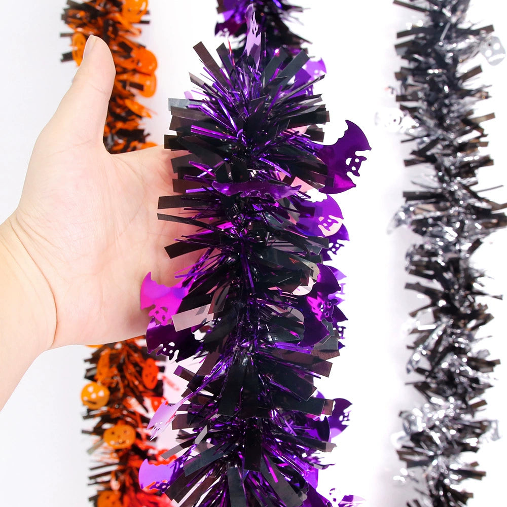 Halloween Decorative Color Strips Encrypted Pumpkin Skull Tops Hanging ...