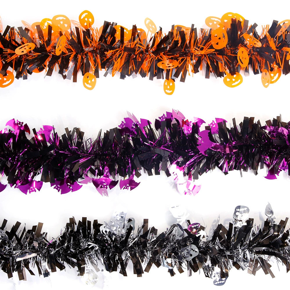 Halloween Decorative Color Strips Encrypted Pumpkin Skull Tops Hanging ...