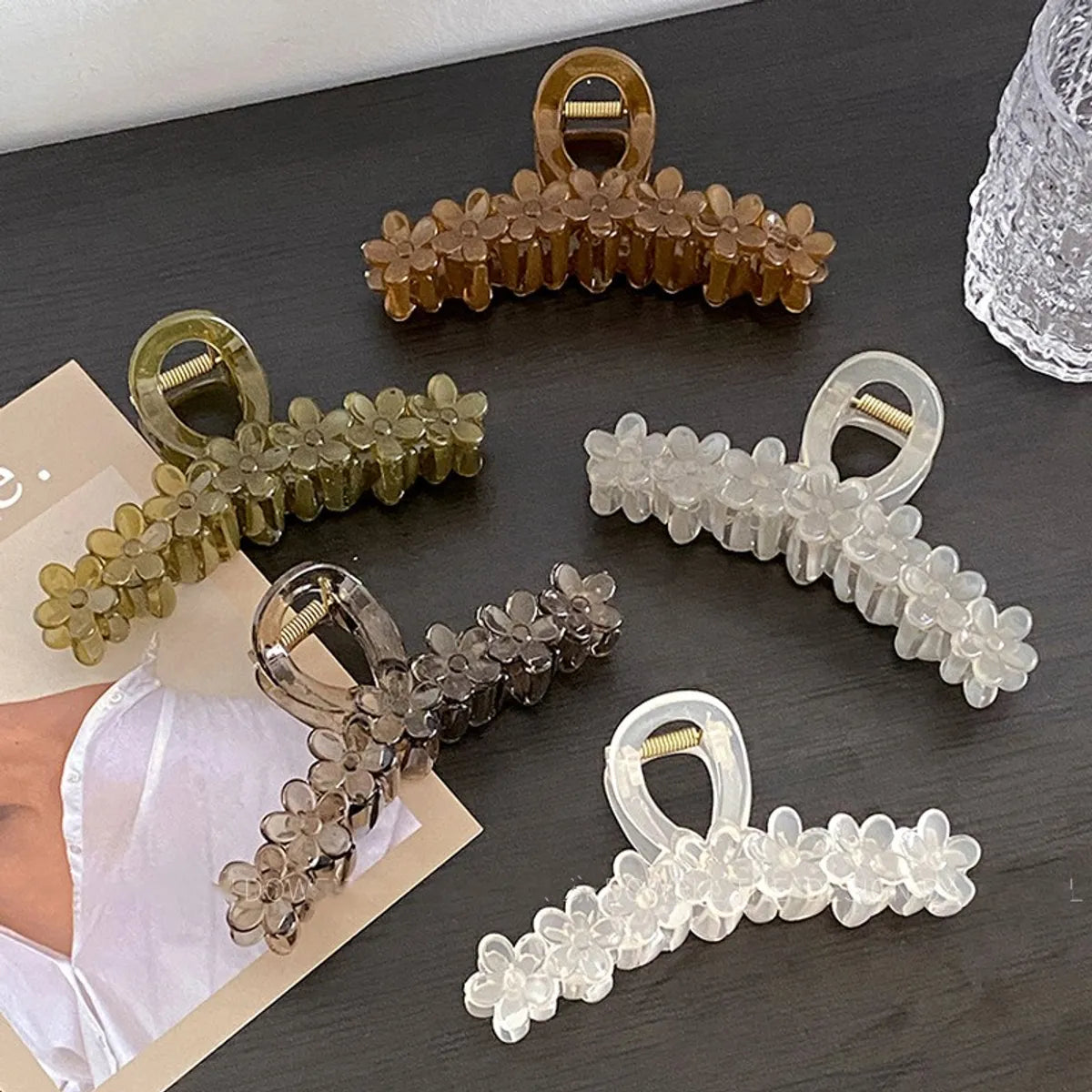 Ig Style Flower Resin Hair Claws – GoodDiy