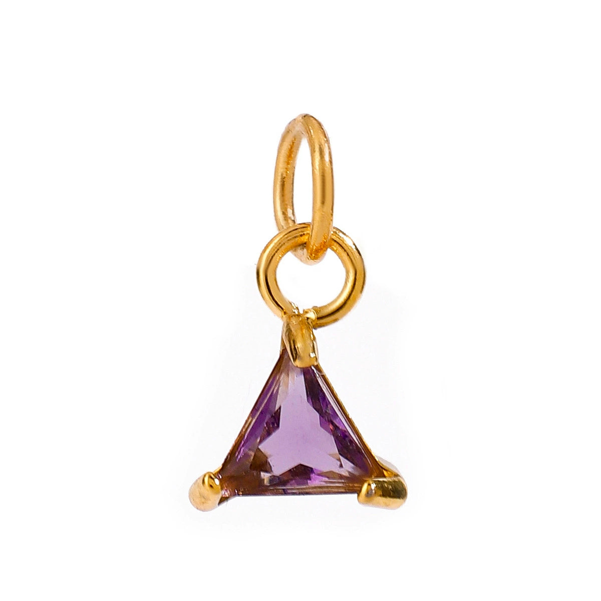 Jewelry Stainless Steel Zircon Pendant Electroplating Birthstone Water ...
