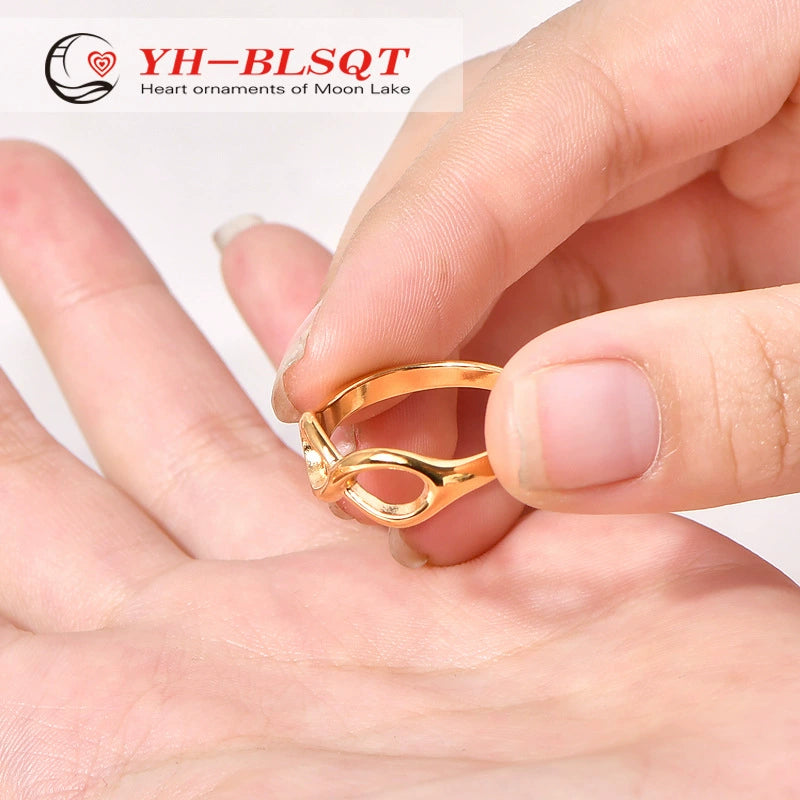 Jewelry Titanium Steel Rose Gold Bow Ring Electroplating – GoodDiy