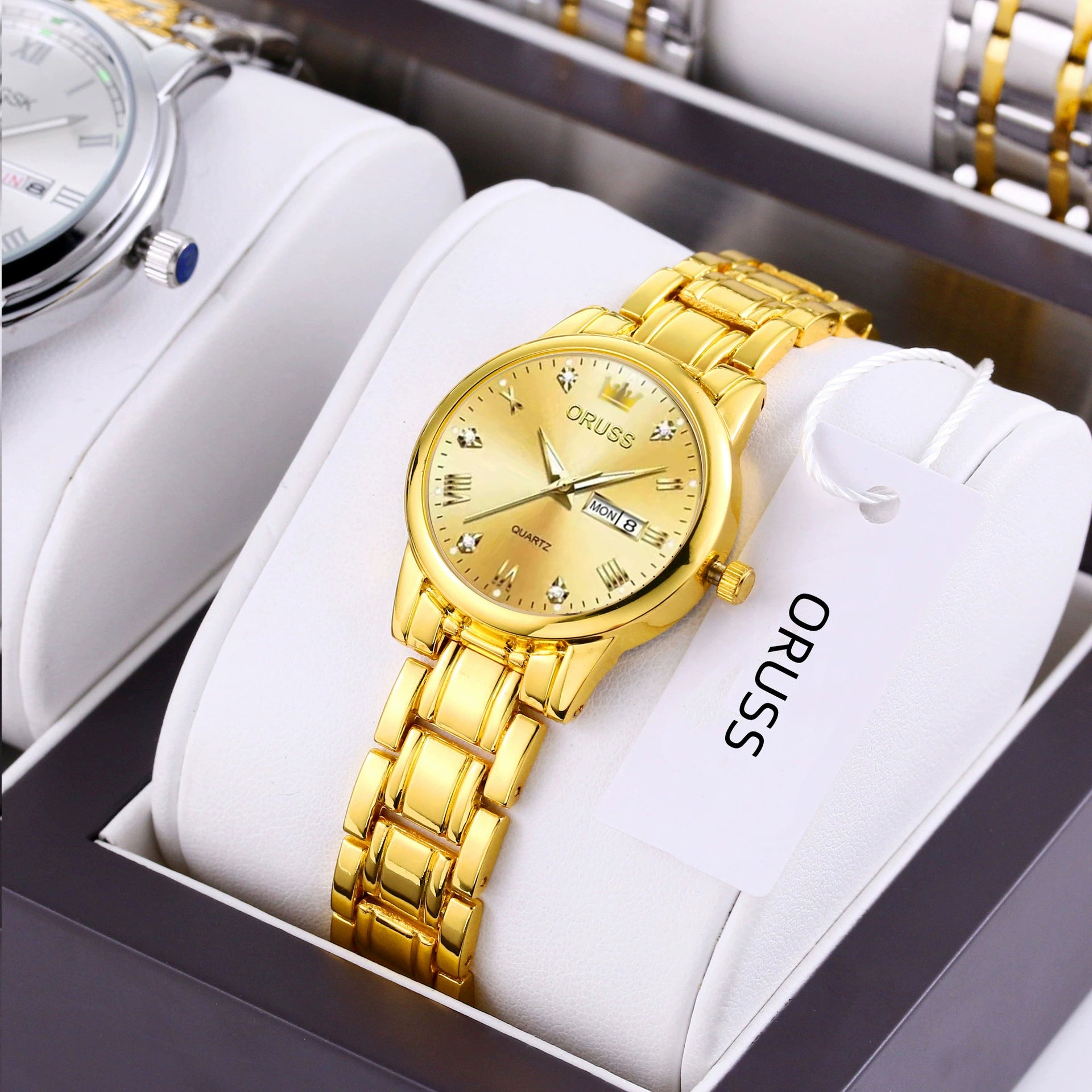 Ladies Fashion Business Diamond Waterproof Luminous Quartz Watch With ...