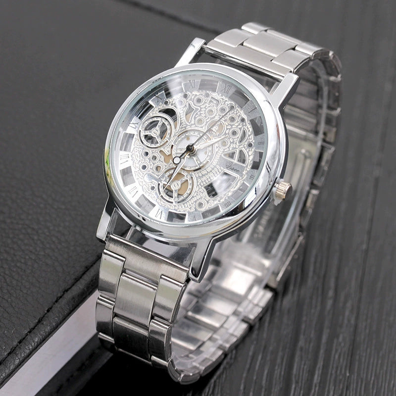 Leisure Perspective Cut Out Alloy And Stainless Steel Band Round Dial ...