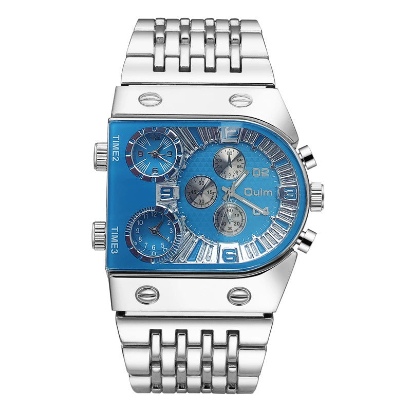 Men's Casual Metal And Stainless Steel Rectangle Dial Luminous ...