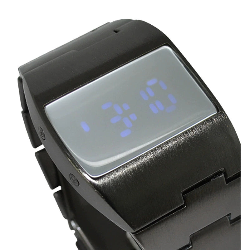 Men's Digital Led Watch Metal Alloy Stainless Steel Square Dial Leisure ...