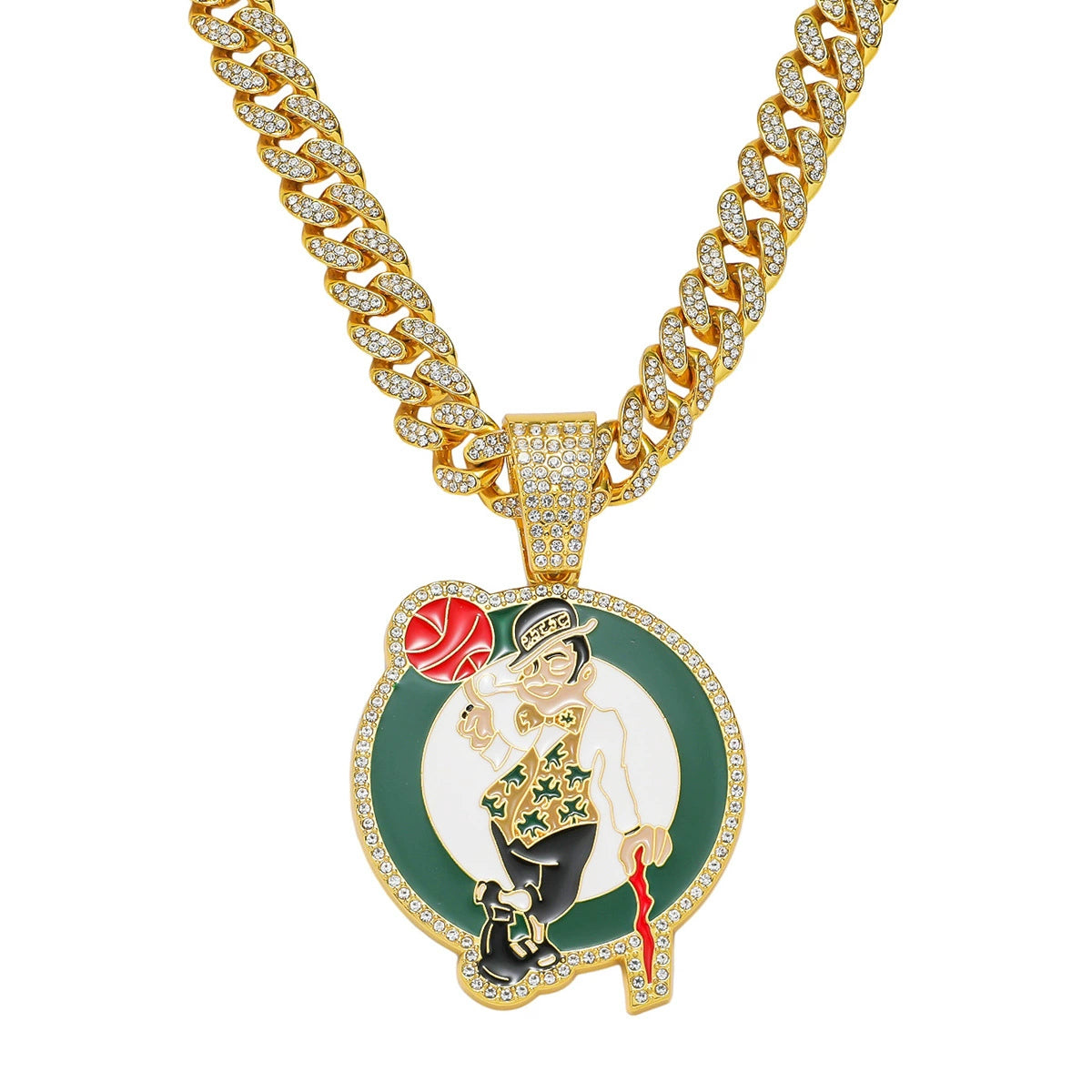 Men's Zinc Alloy Cuban Chain Hiphop Style Cartoon Characters Pendant ...