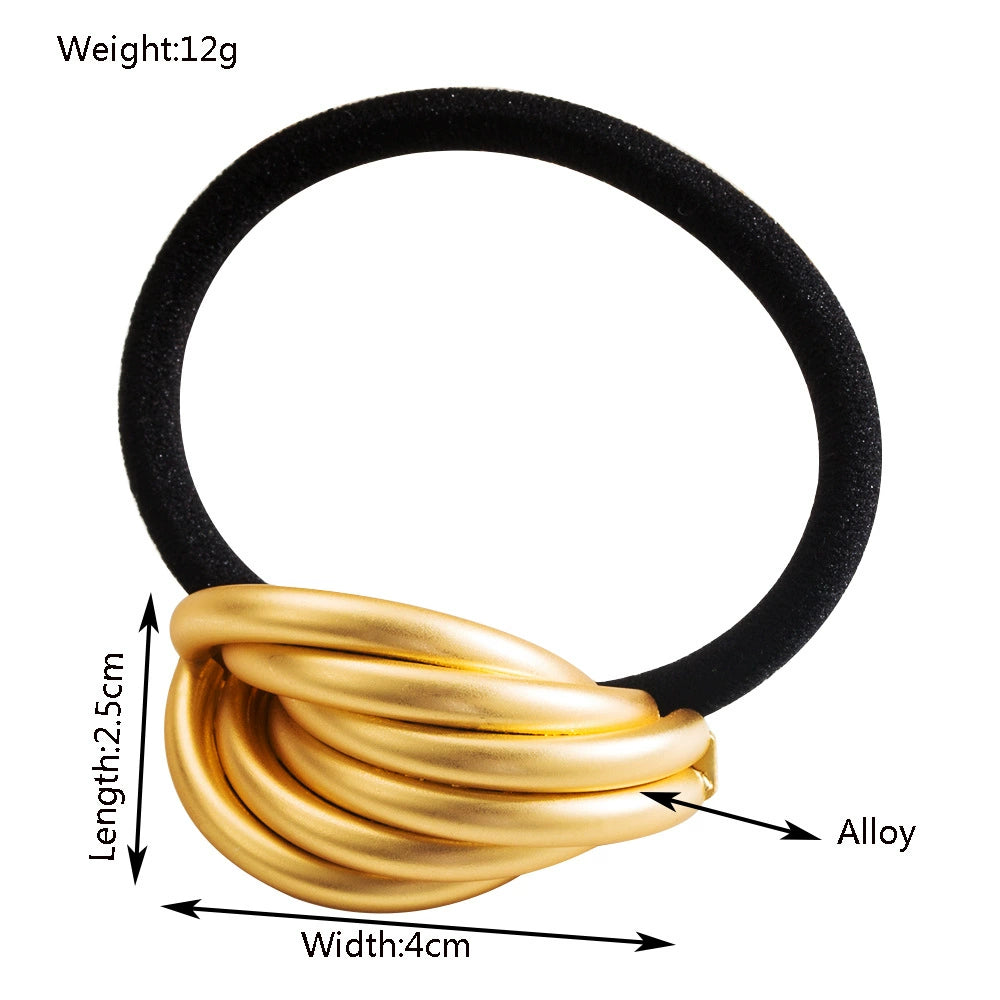 Metal Geometric Hair Accessories For Women With Electroplating ...
