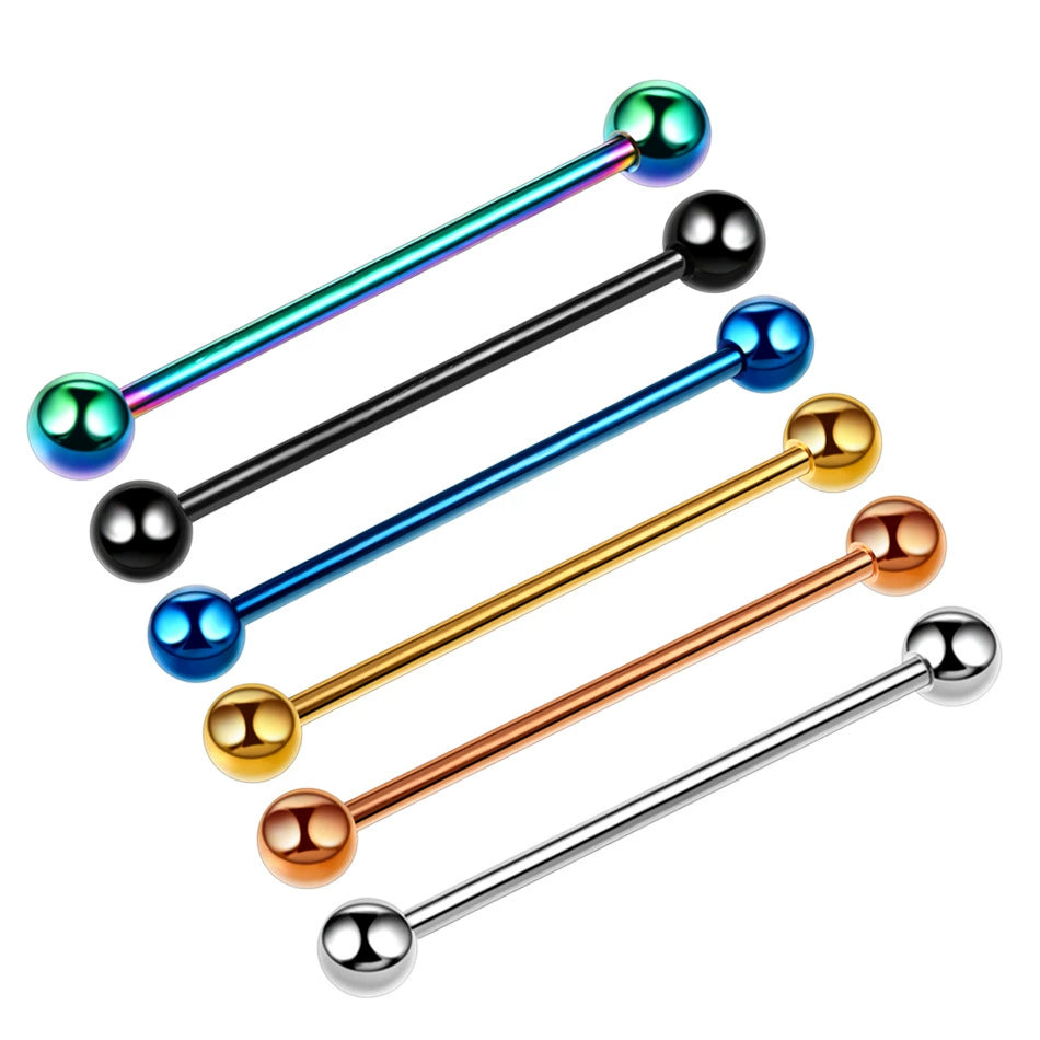 Metal Star Industrial Barbell Crossbar Straight Bar Electroplated ...
