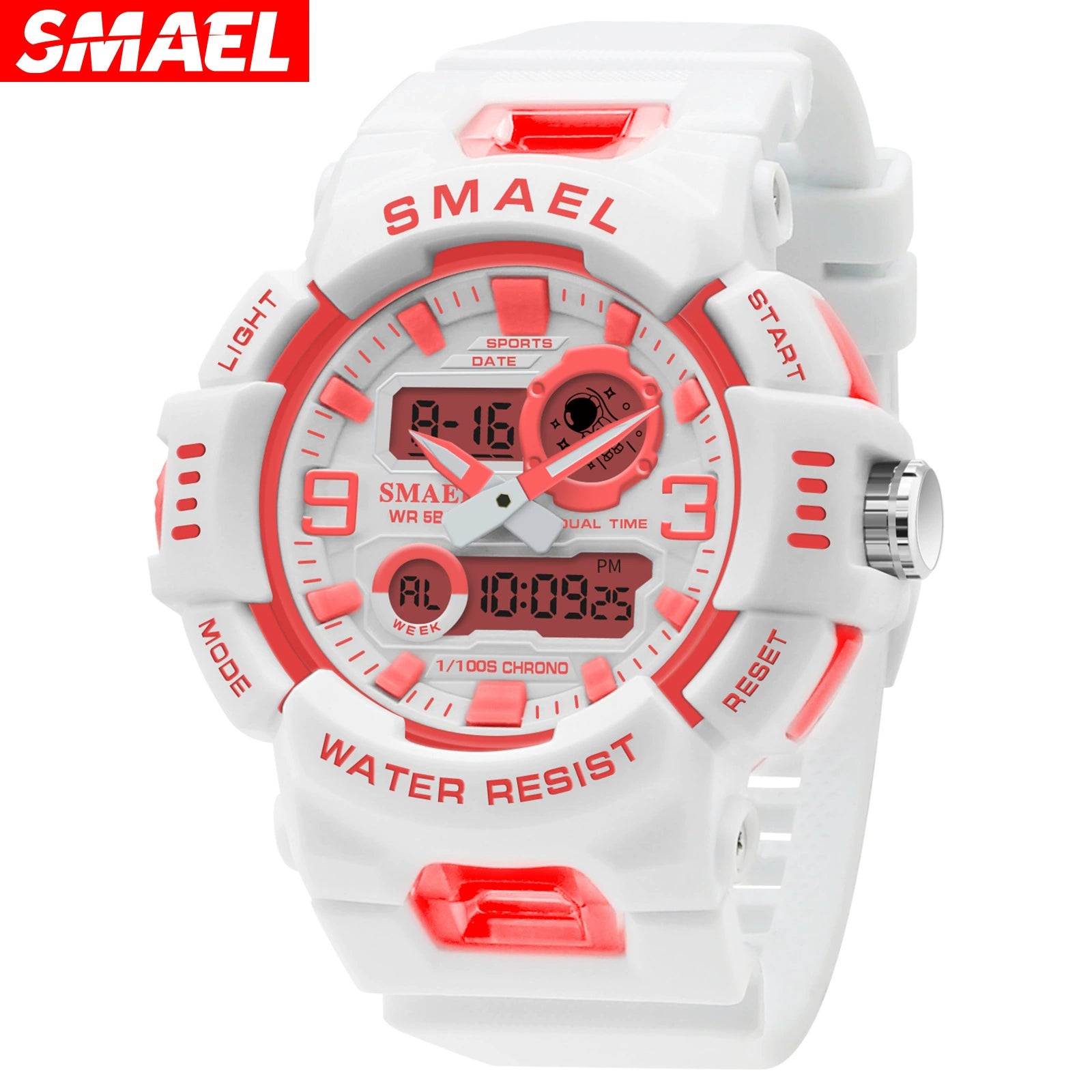 Multifunctional Luminous Electronic Watch Plastic Plexlass Mirror Round ...