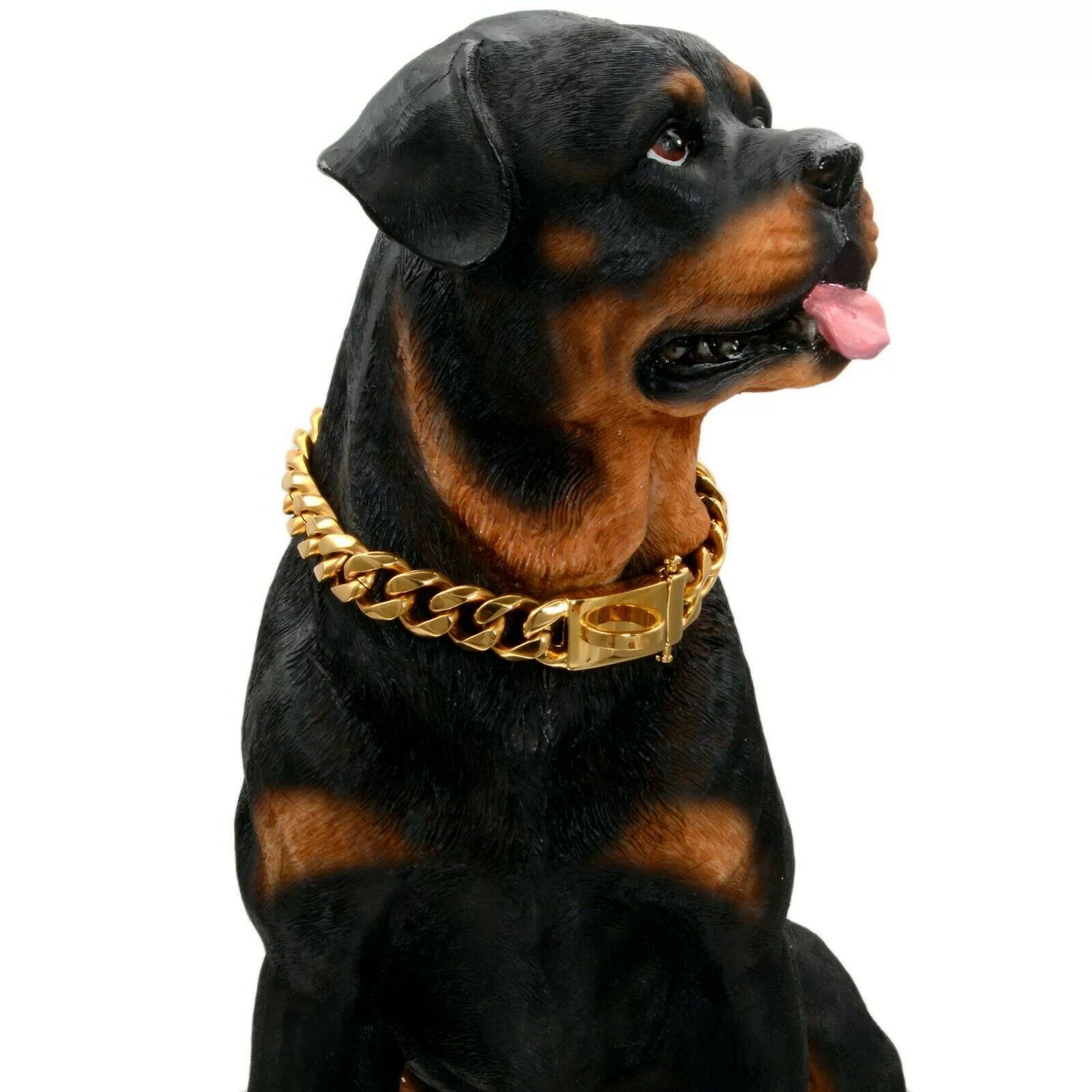 Pet Dog Chain Titanium Steel Sixsided Grinding Encrypted Round Grindin ...