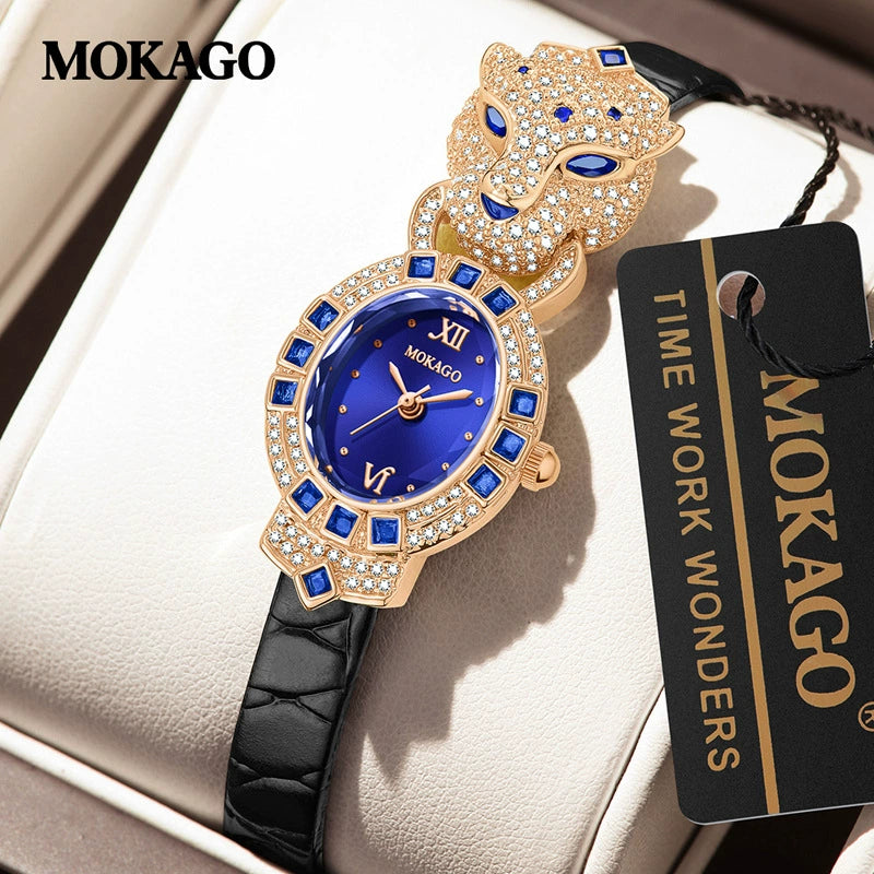 Quartz Watch Copper Shell Stainless Steel Buckle First Layer Leather ...