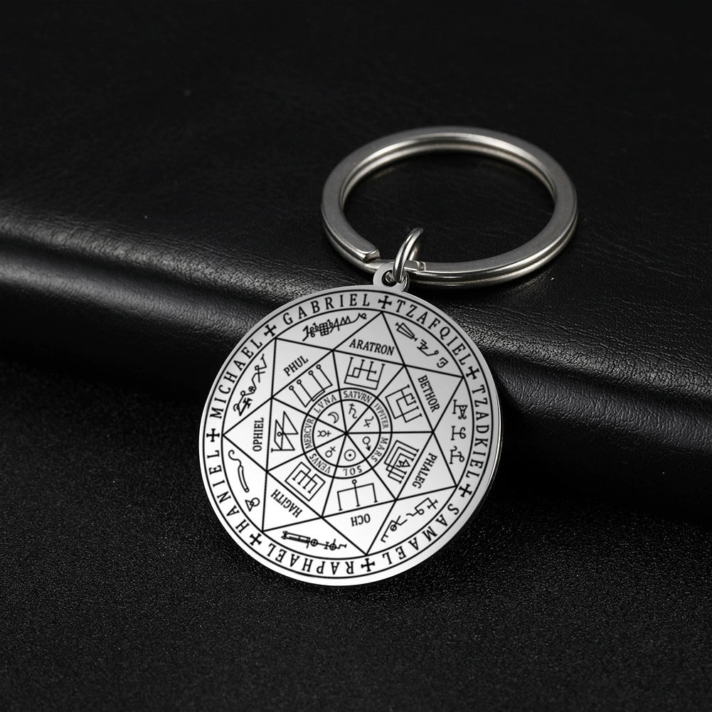 Religious Totem Rune Angel Magic Array Scripture Seal Stainless Steel ...