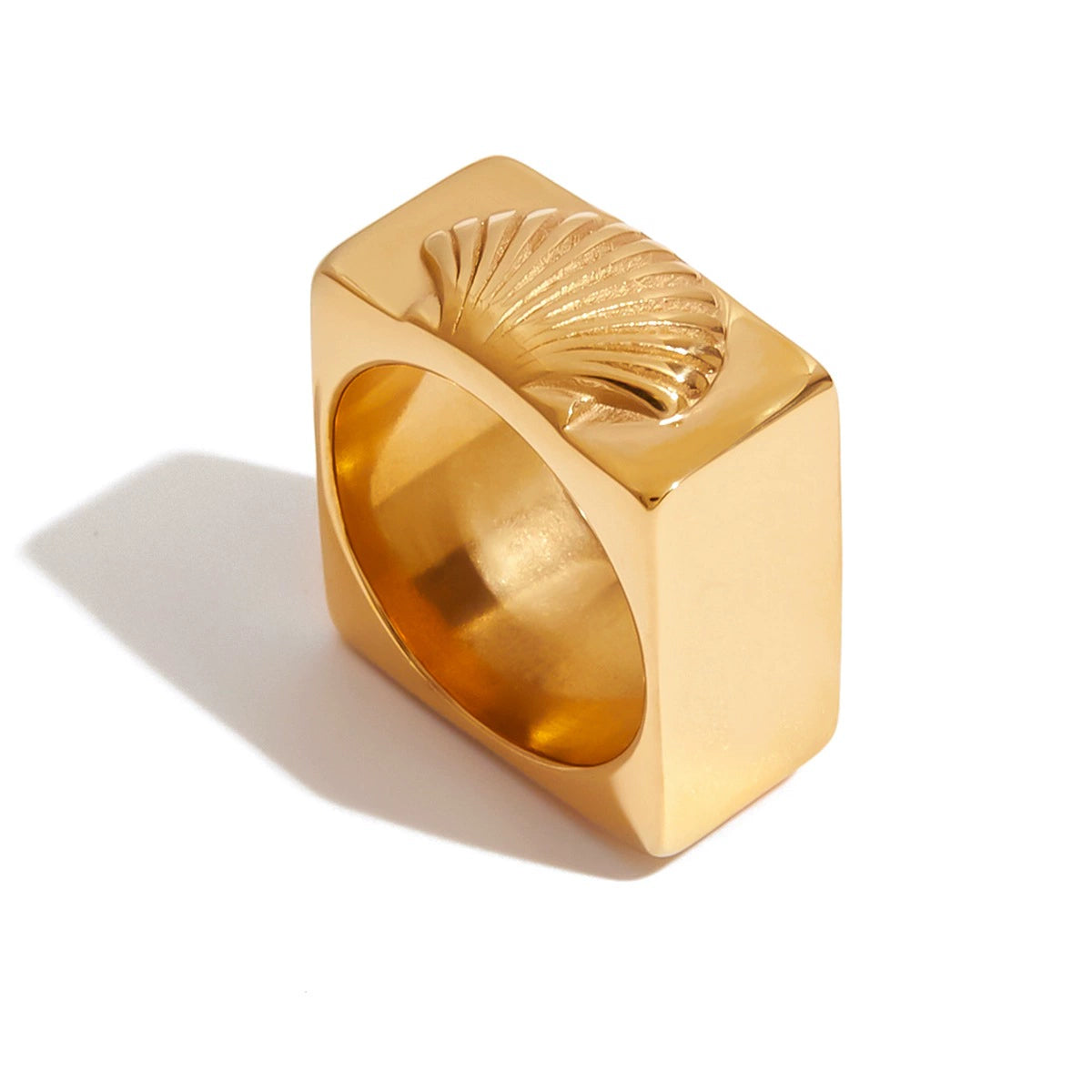 Ring Stainless Steel Geometric Minimalist Electroplating Women's Jewel ...