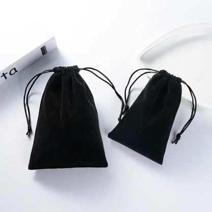 Simple Style Classic Style Solid Color Flannel Jewelry Packaging Bags ...