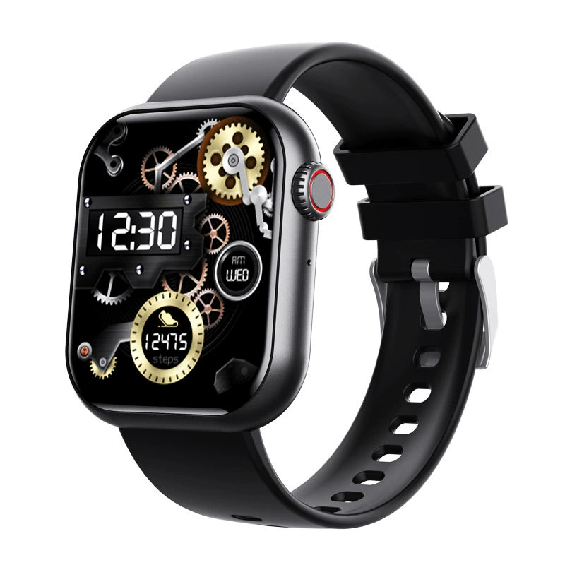 Sports Watch Square Dial Environmental Silicone Strap Blood Oxygen Test ...