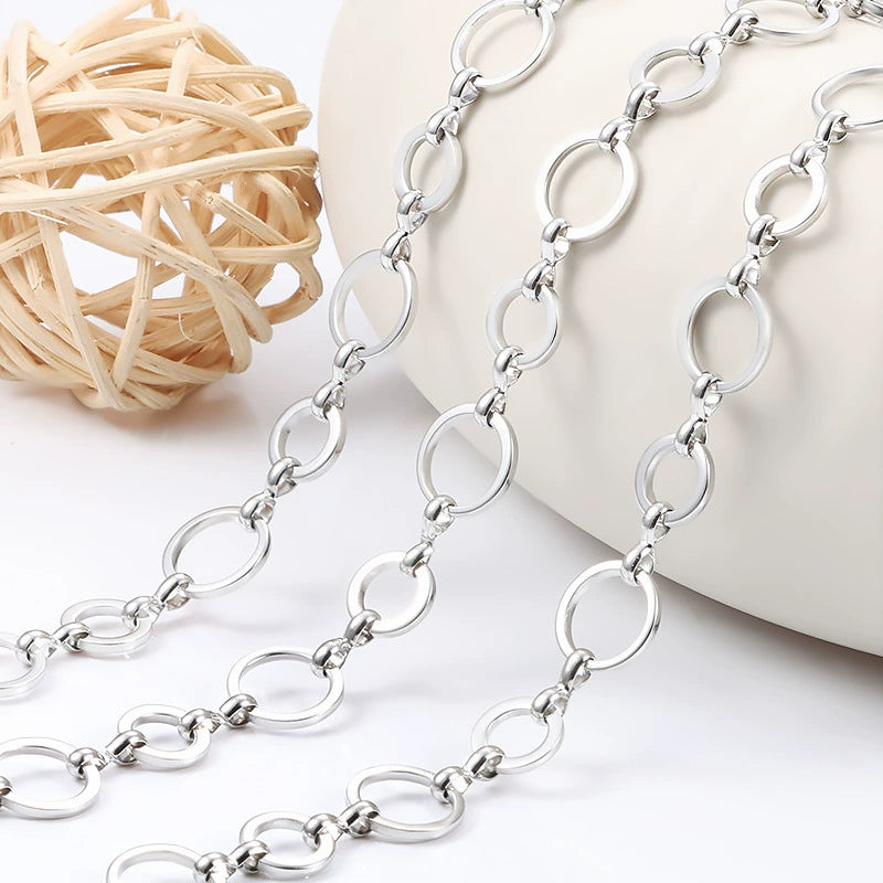 Stainless Steel Circle Chain Punk Jewelry Accessories With Electrolysis ...