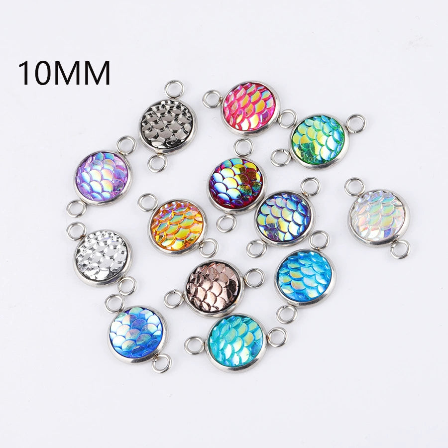 Stainless Steel Fish Scale Pendant Jewelry Accessories – GoodDiy