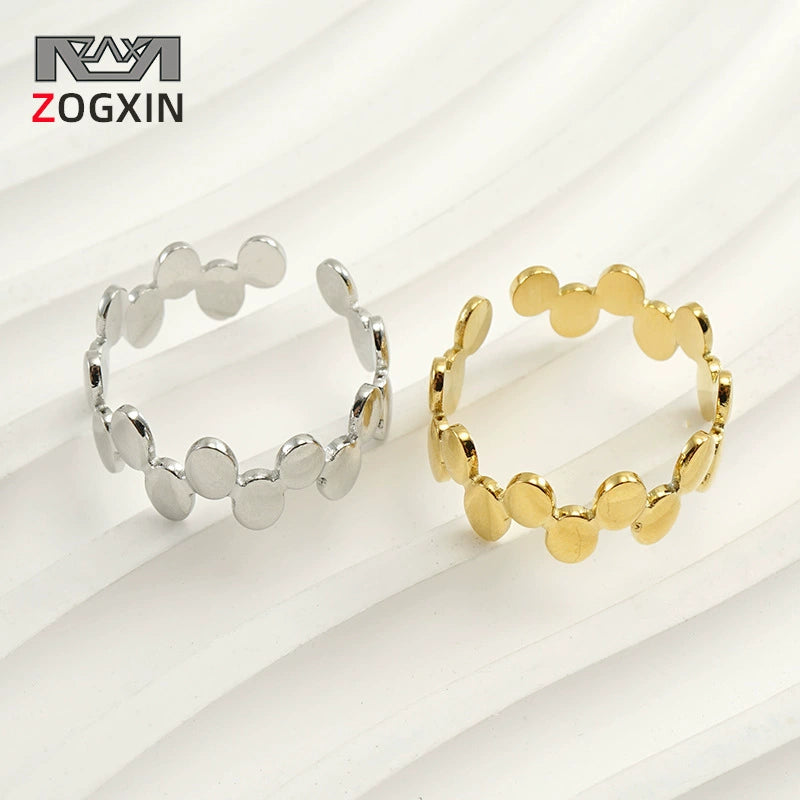 Stainless Steel Geometric Irregular Ring Electroplated – GoodDiy