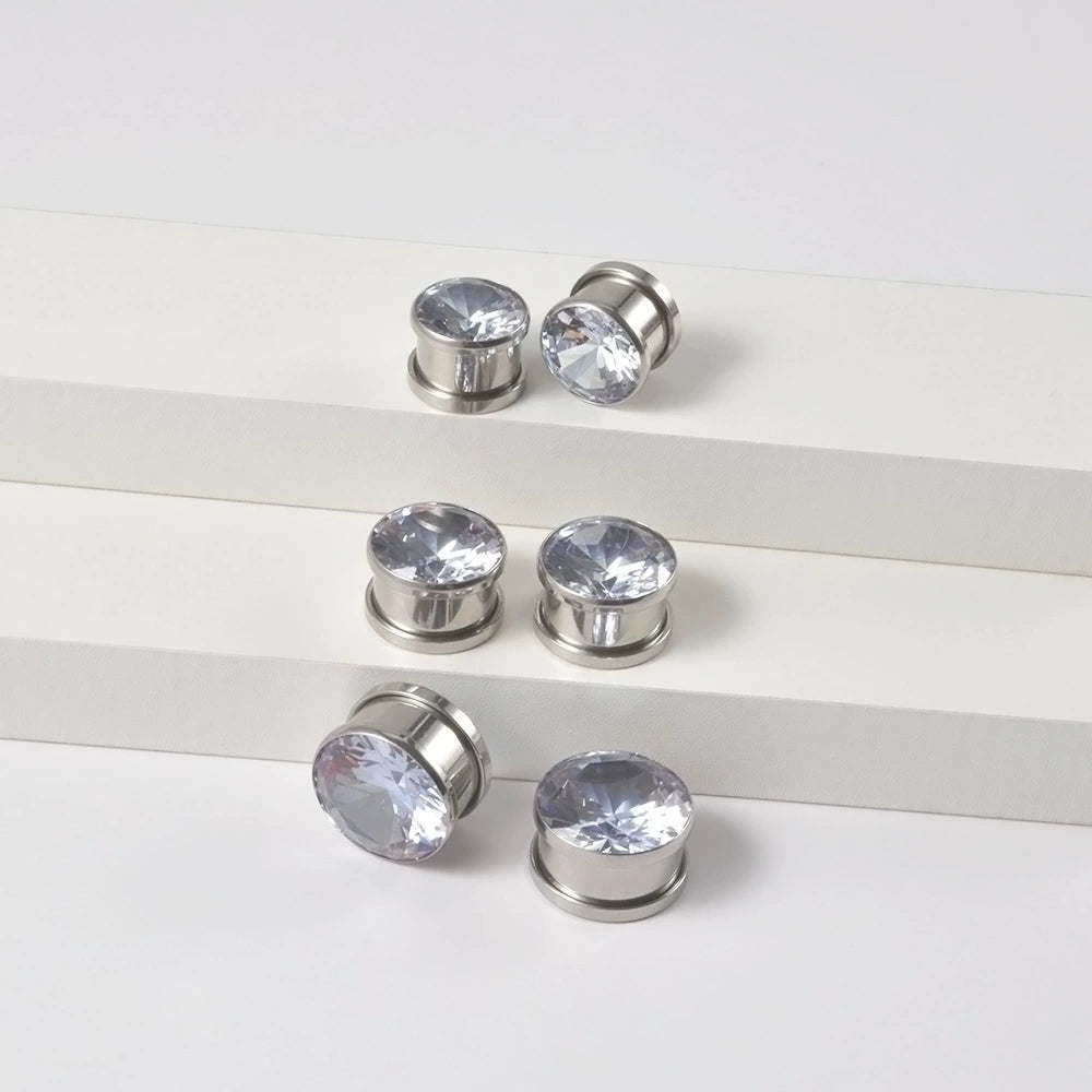 Stainless Steel Personality Pulley Auricle External Tooth Ear Expander ...