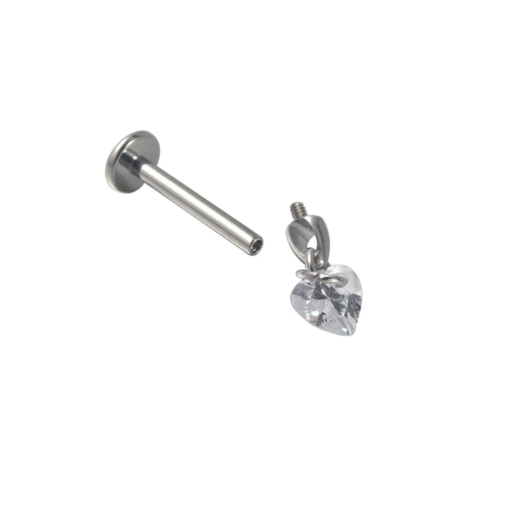 Titanium Lip Nail Ear Bone Nail Fashion Piercing Earrings With ...