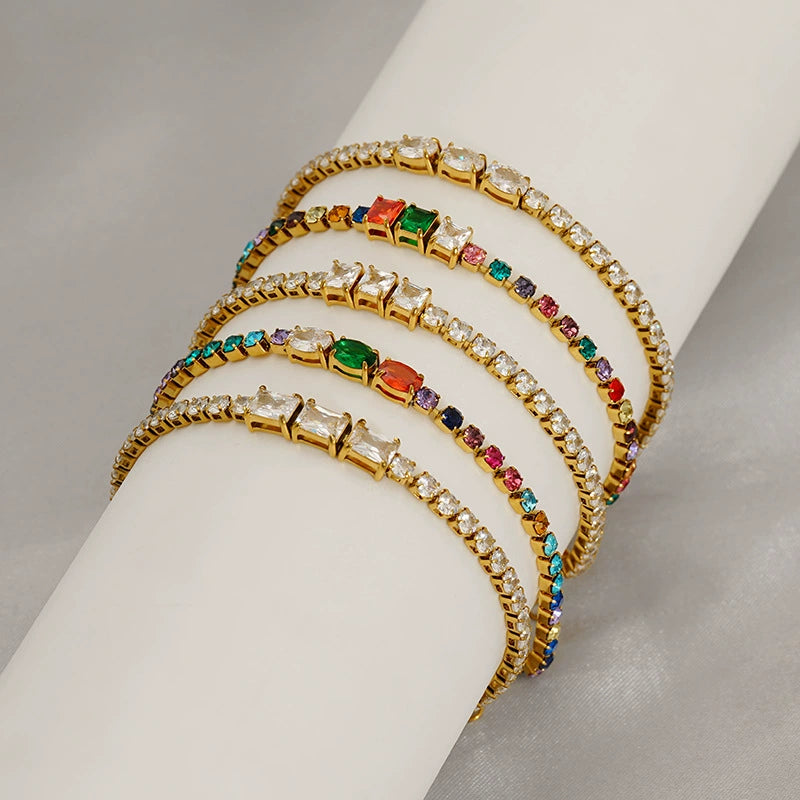 Titanium Steel Geometric Diamond Bracelet – GoodDiy