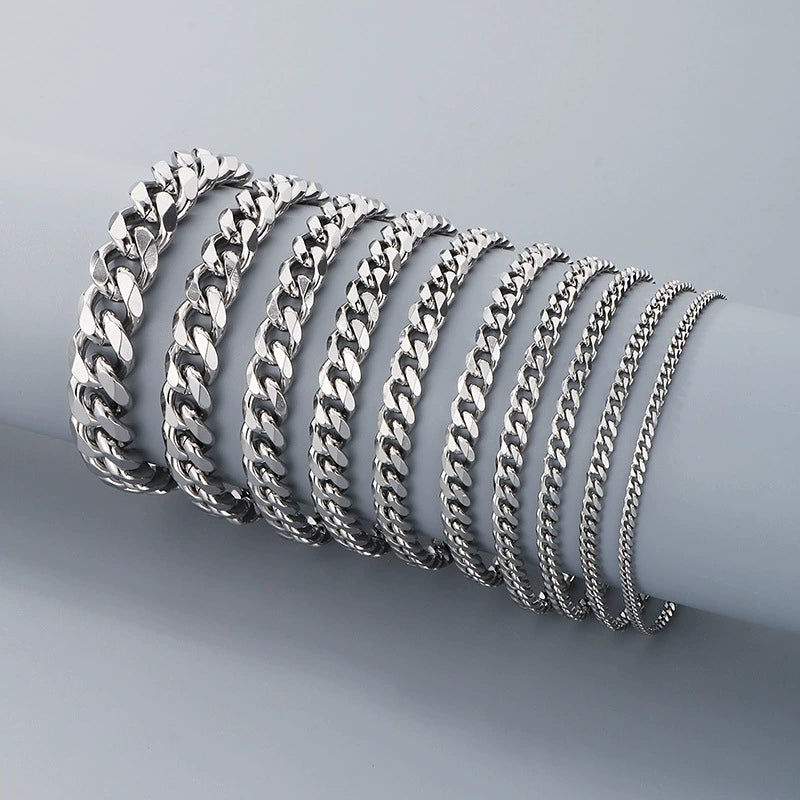 Unisex Minimalist Handmade Geometric Titanium Steel Bracelets With ...