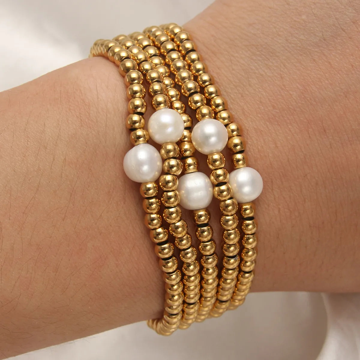 Wholesale vintage style geometric color block stainless steel natural ...