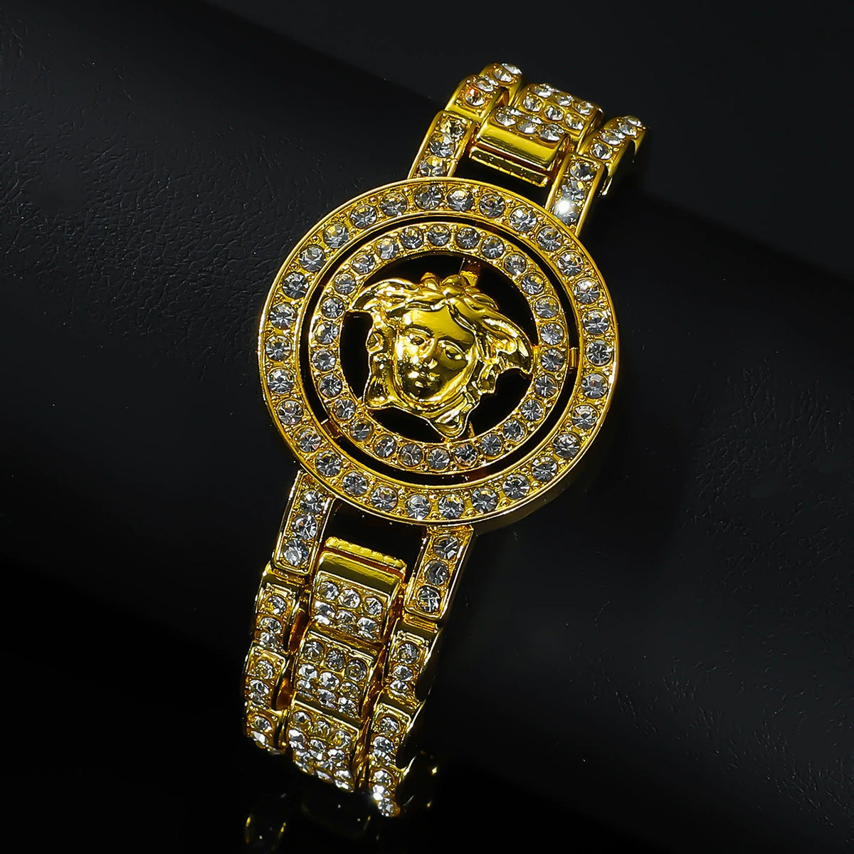Wholesale Alloy Hiphop Men's Rotating Figure Watch With Diamond And ...