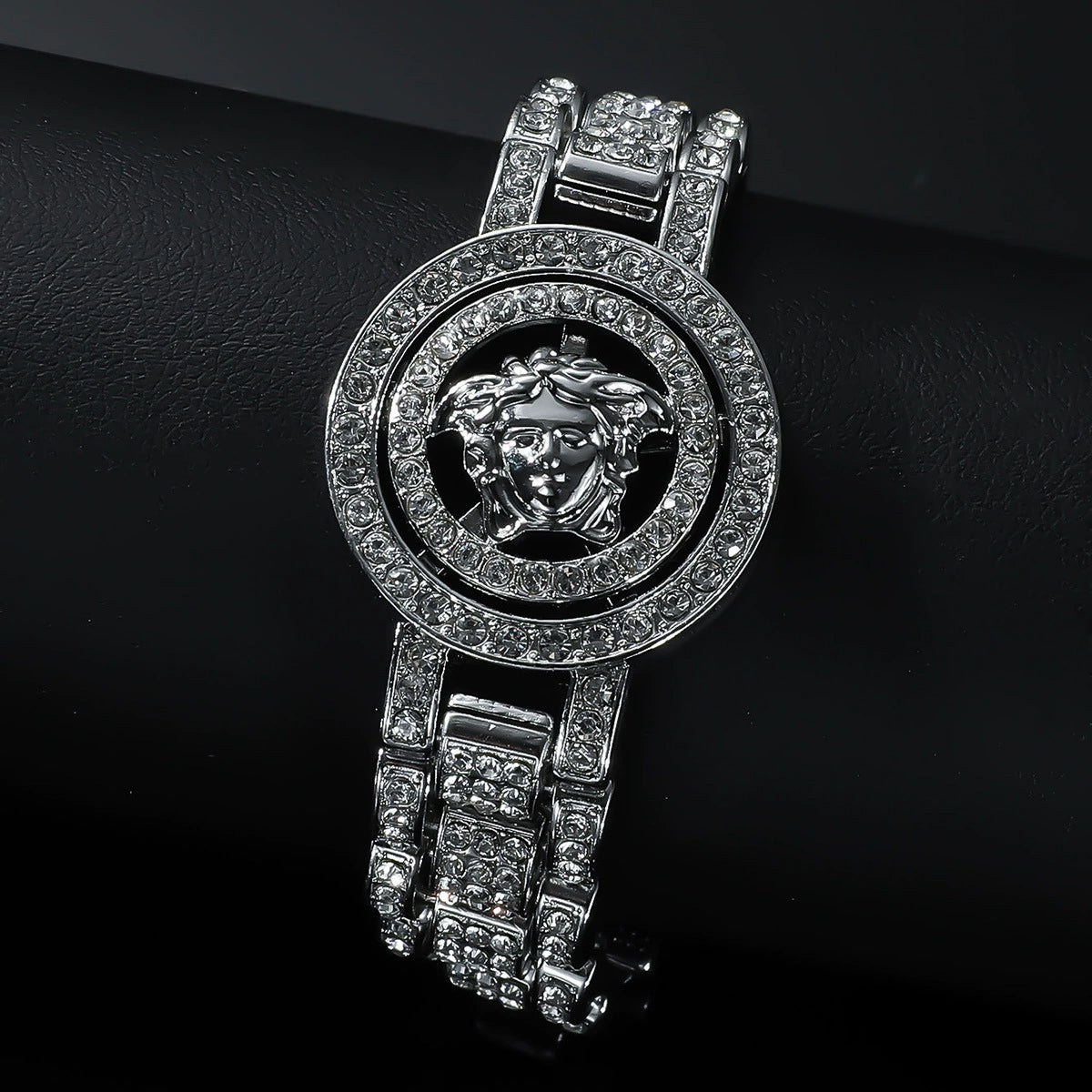 Wholesale Alloy Hiphop Men's Rotating Figure Watch With Diamond And ...