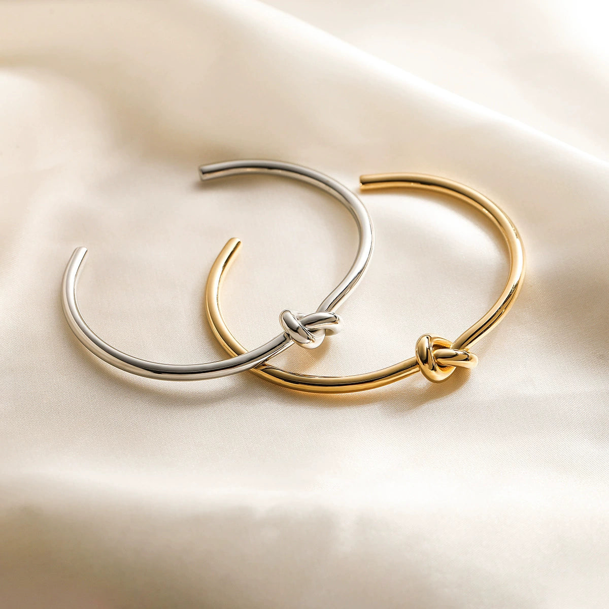 Wholesale Bracelet Stainless Steel 18K Gold Plated Love Knot Design ...