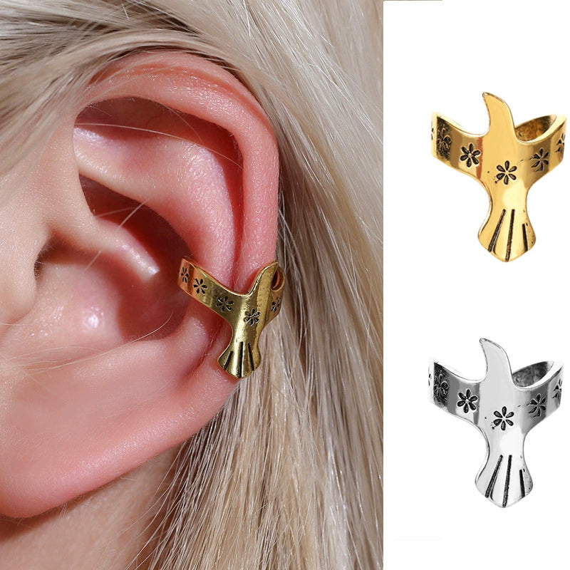 Wholesale Copper Animal Geometric Style Electroplated Women's Bird Ear ...