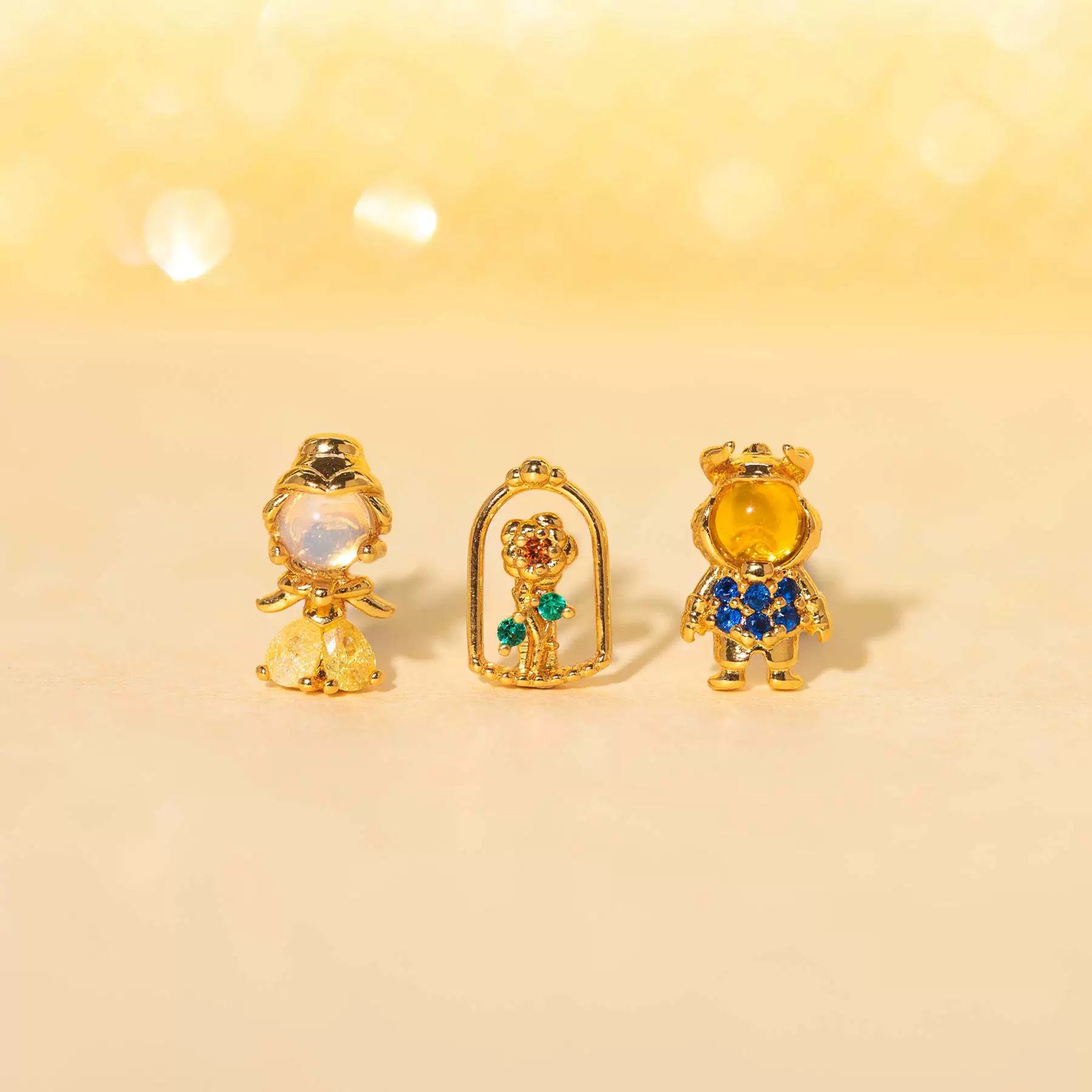 Wholesale Copper Cartoon Character Inlaid Zircon Threepiece Earrings ...