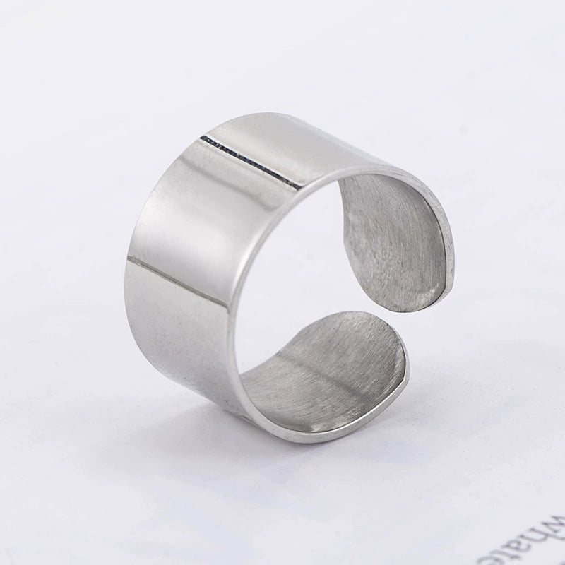 Wholesale Couple Ring Titanium Steel With Letters Numbers Text And Oil ...