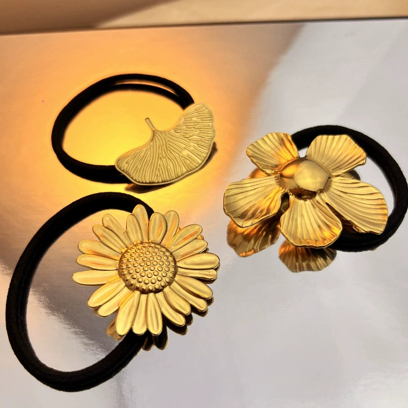 Wholesale Hair Rope Stainless Steel Retro Sunflower Style ...