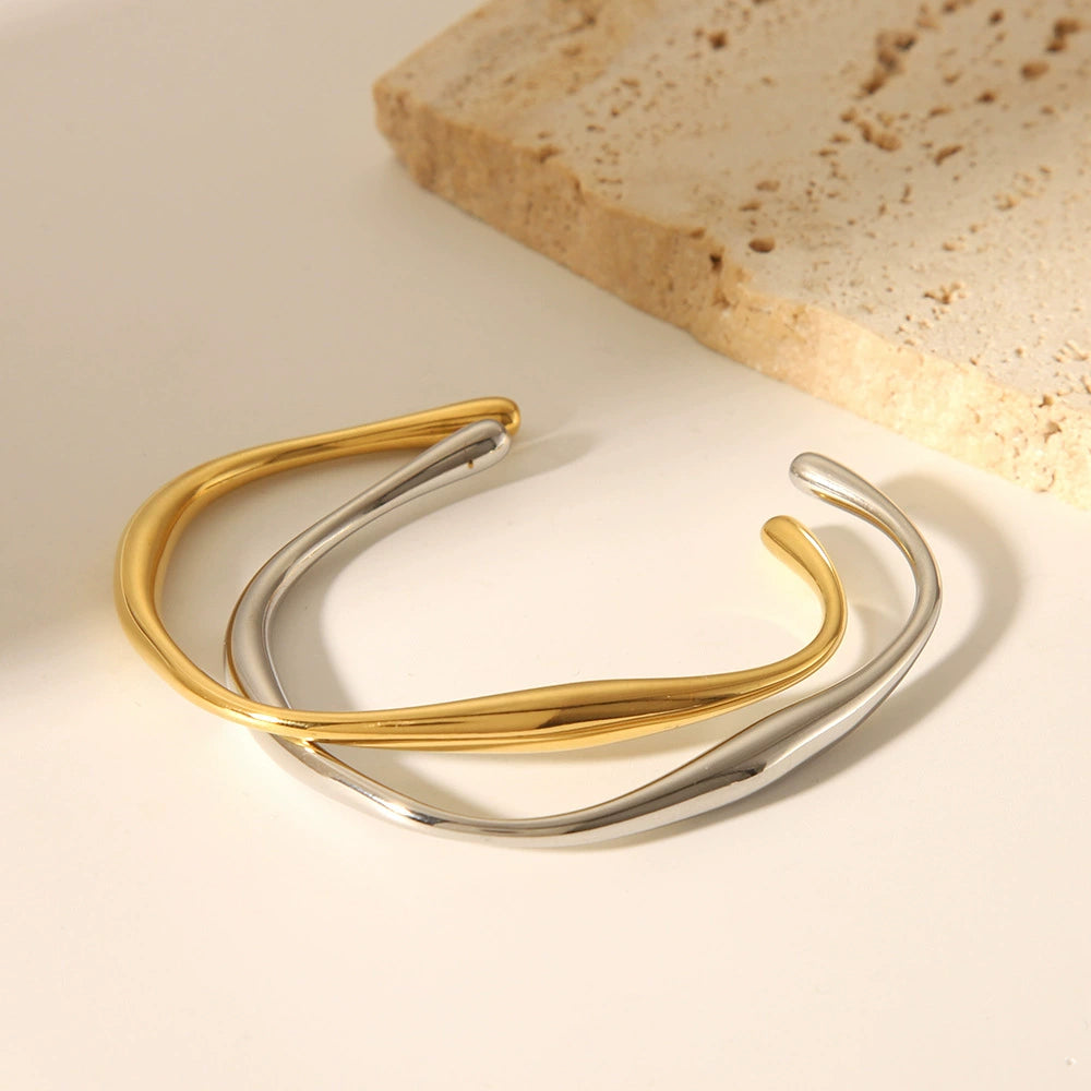Wholesale Irregular Geometric Titanium Steel Jewelry With Polishing An ...