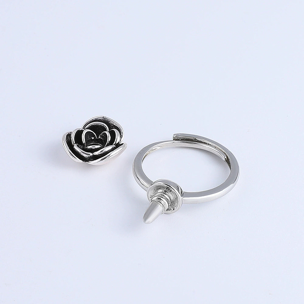 Wholesale Ladies Copper Antiwolf Selfdefense Rotary Opening Ring With ...