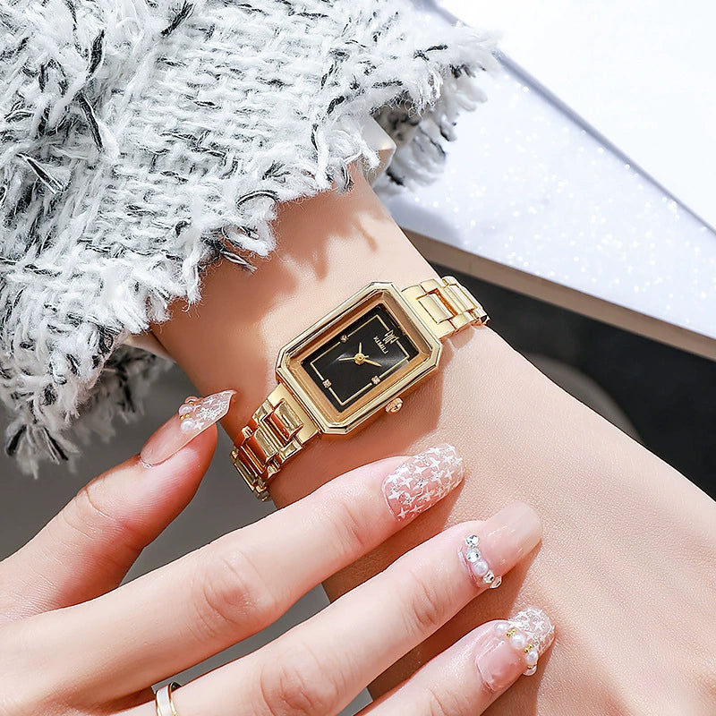 Wholesale Ladies Fashionable Small Square Thin Strap Quartz Watch With ...
