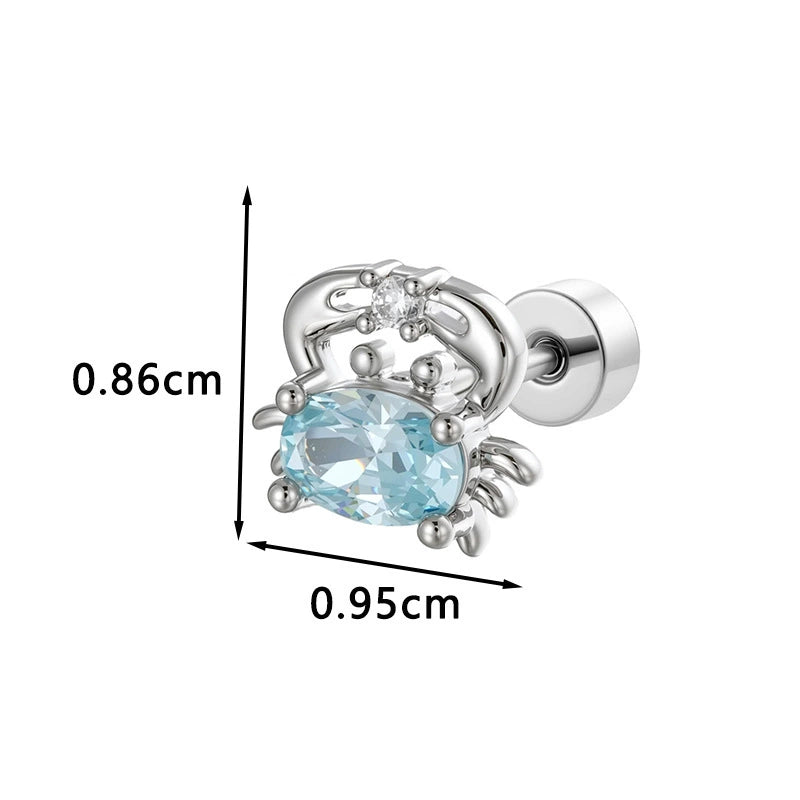 Wholesale Marine Series Cute Sweet Style Crab Shaped Metal ...
