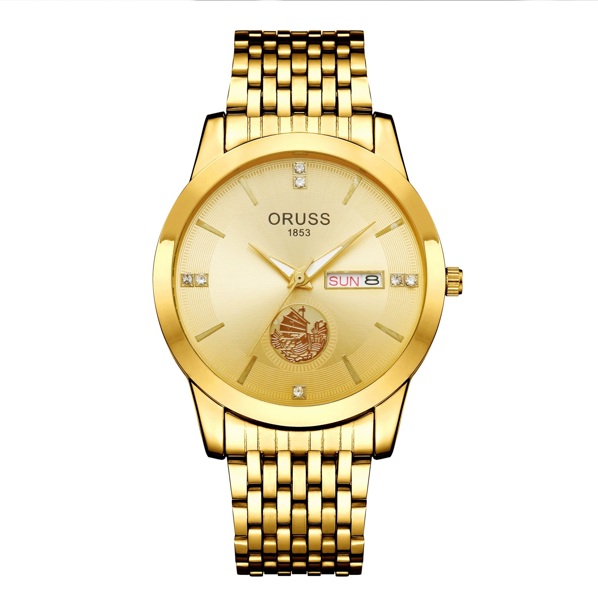 Wholesale Men's Alloy Waterproof Quartz Watch With Round Dial In ...