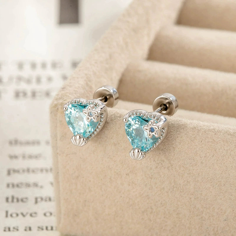Wholesale Metal Heart Shape Niche Cartilage Piercing Ear Bone Nail Set ...