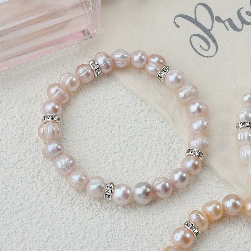 Wholesale Minimalist Women's Natural Freshwater Real Pearl Bracelet ...