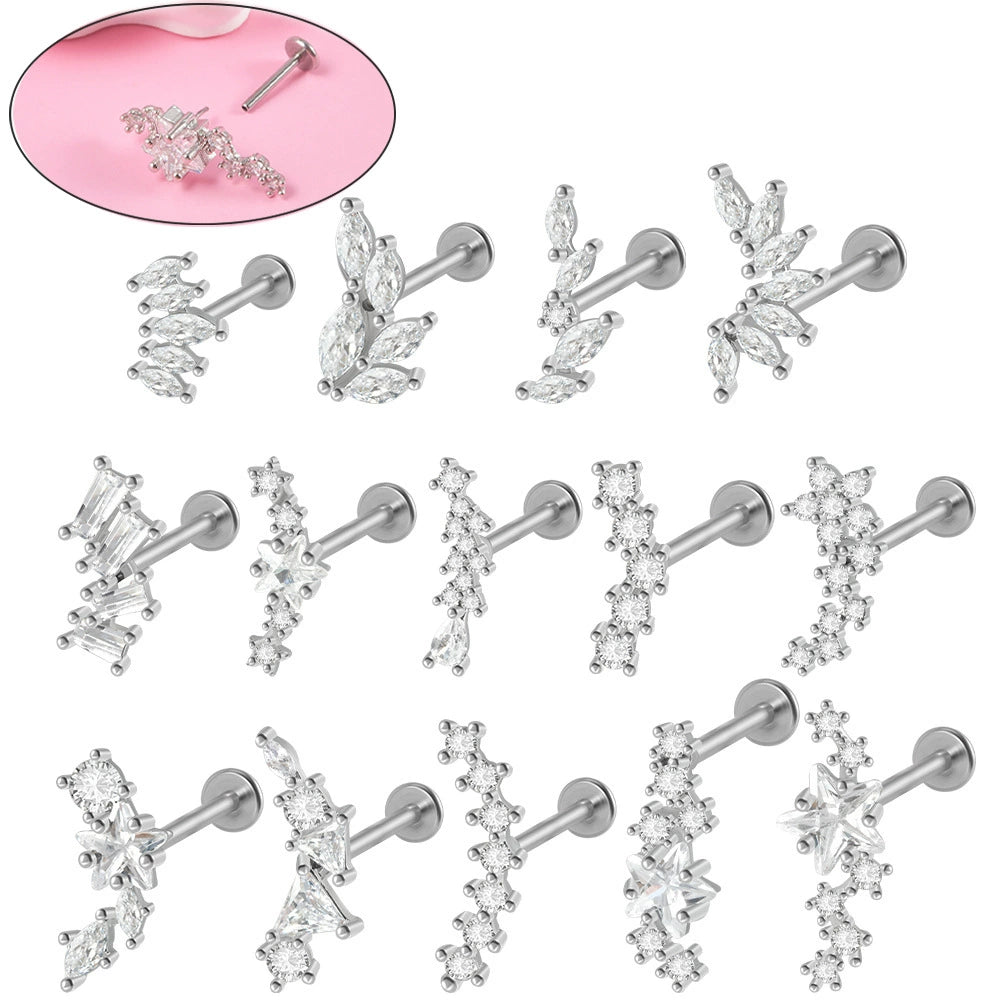 Wholesale Piercing Ear Studs Stainless Steel Insects Pattern ...