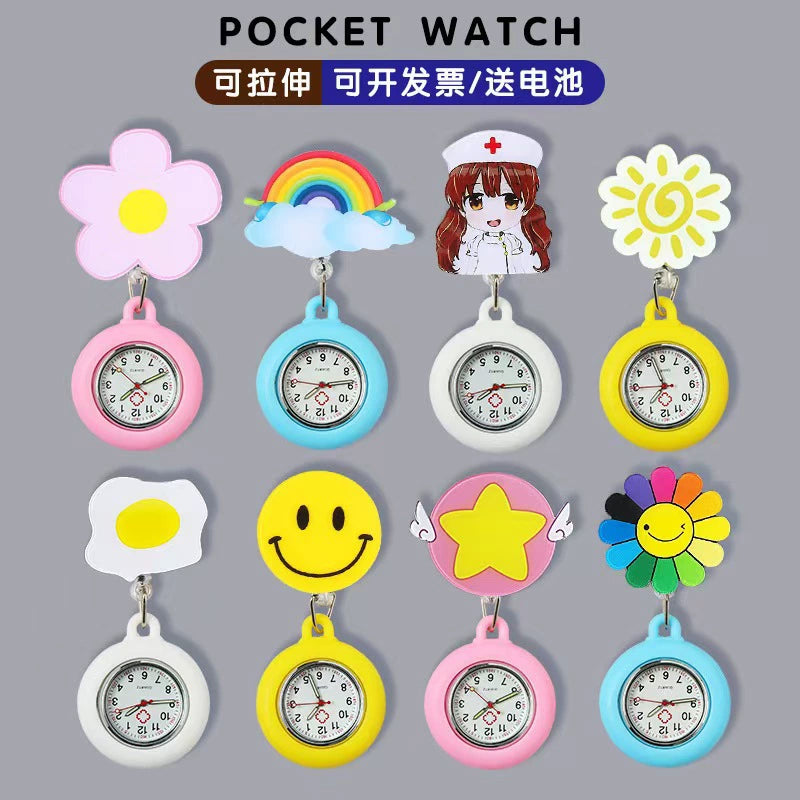 Wholesale Pocket Watch Plastic Silicone Cartoon Round Dial – GoodDiy